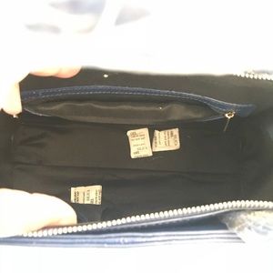 Pink Haley | Bags | 0 Real Leather Satchel In Blue | Poshmark